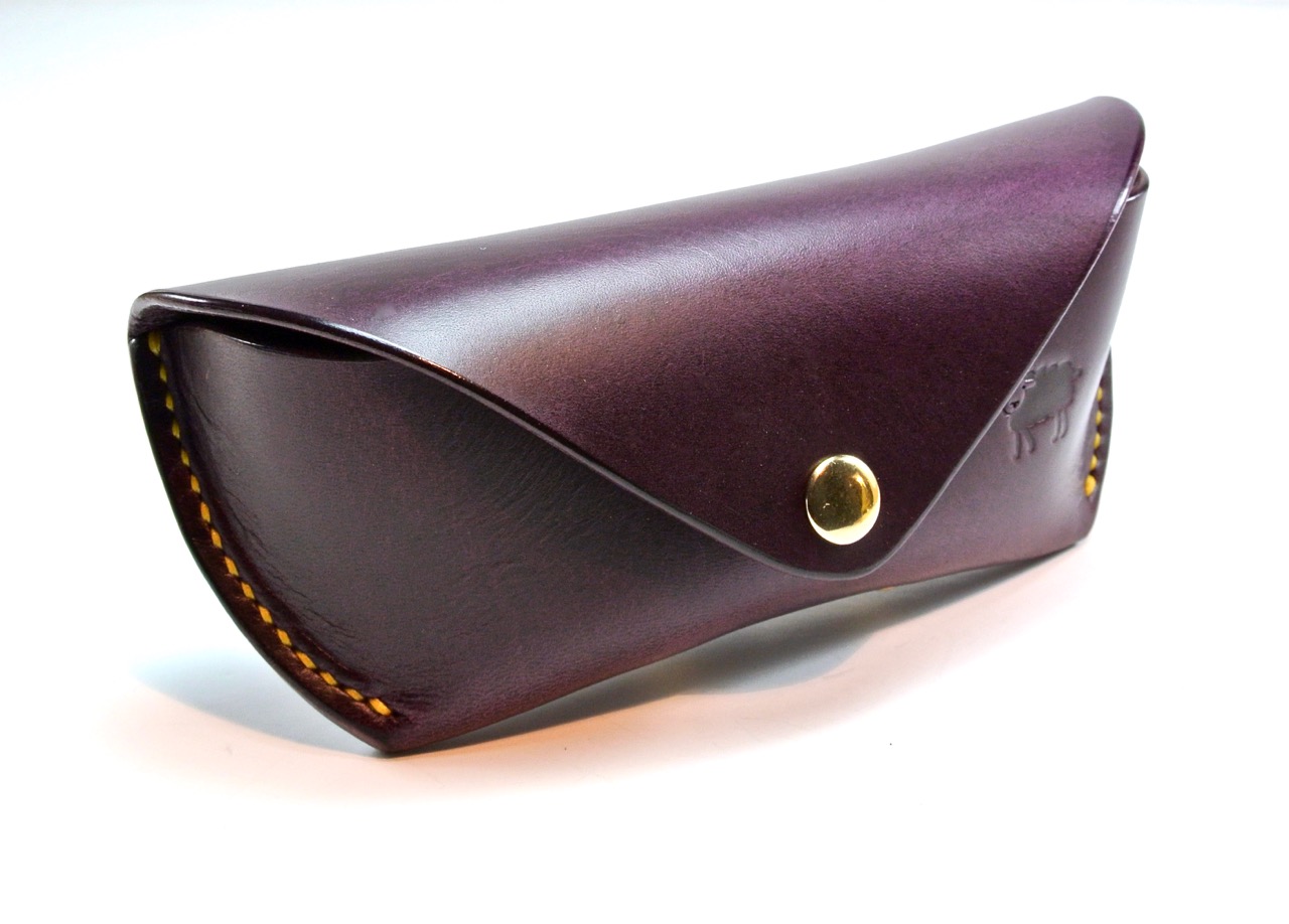Hebridean Glasses Case - Black Sheep Leather